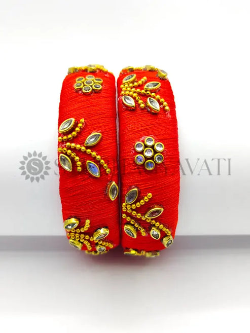 Silk Thread Bangles Latest Design 2024 |Saubhagyavati.in